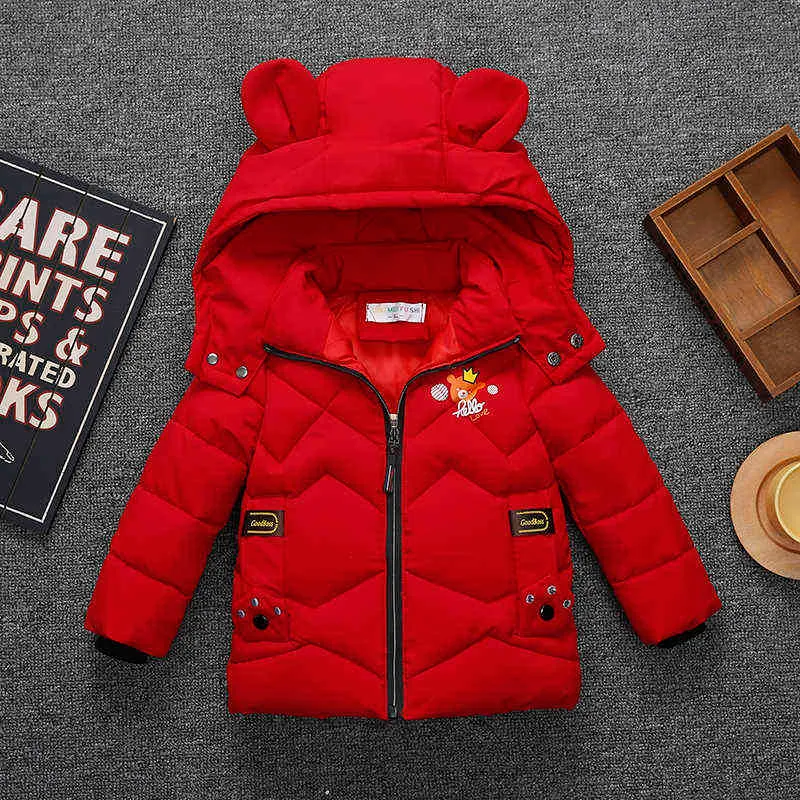 Winter Boys Hooded Down Coat Velvet, Thickened, Keep Warm Winter Boys Hooded Down Coat Velvet, Thickened, Keep Warm