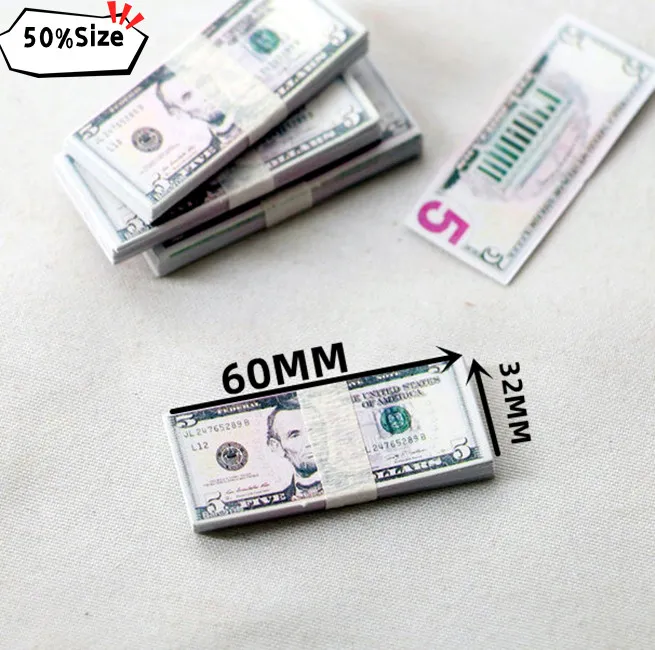 50% Size Dollar Games Most Realistic Props Money Children's Prop Usd ...