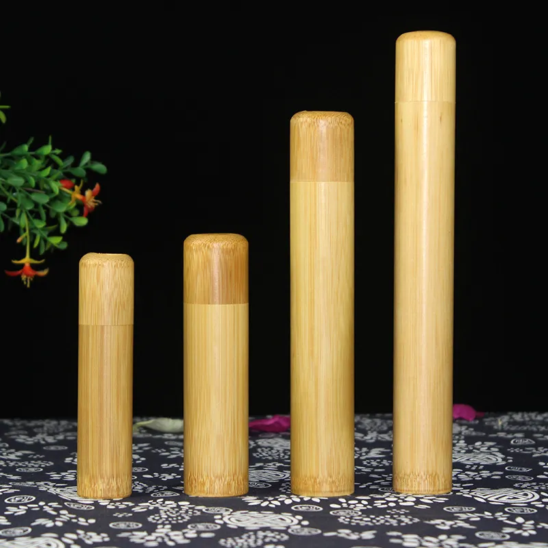 Natural Bamboo Incense Stick Holder Storage Jar Tea Barrel Container ...