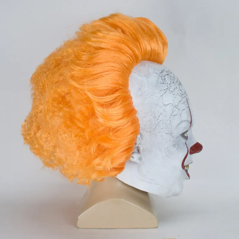 Halloween Mask Pennywise Stephen King It Latex LED Helmet Horror ...