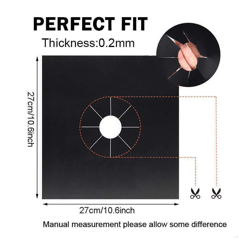 Gas Stove Protector Mat Ceramic Burner Liner High Temperature Resistant ...