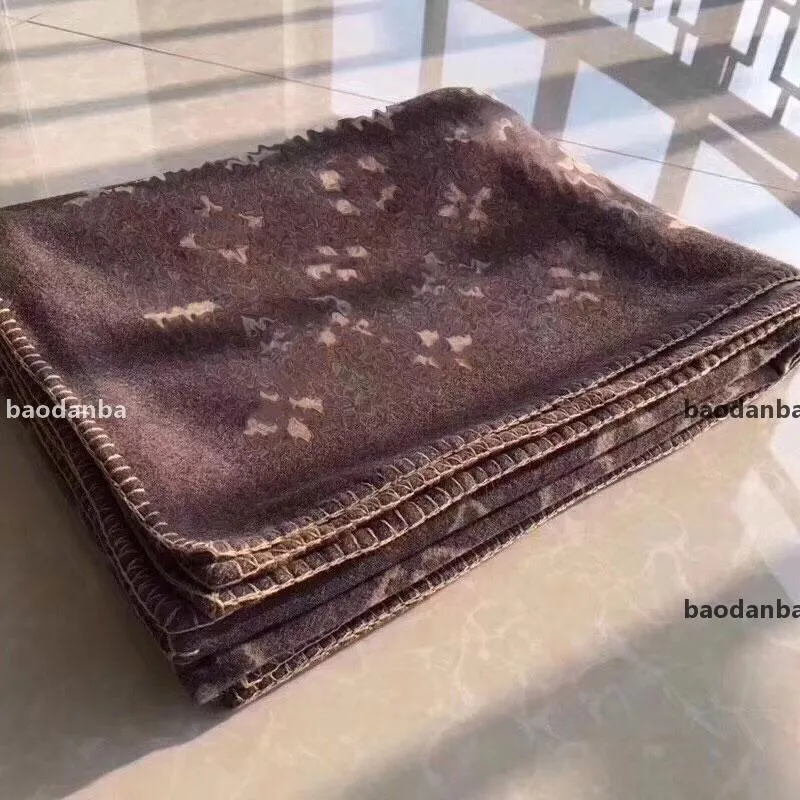 Women's Letter Designer Shawl Blanket Soft Wool Scarf, Portable Warm ...