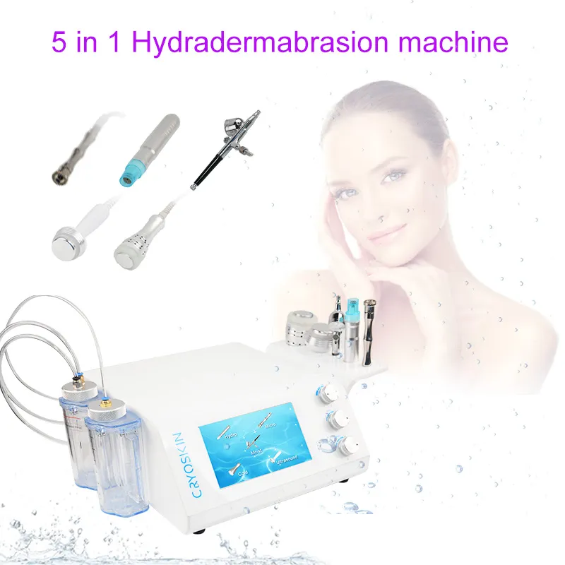 Home Use 5 In 1 Hydro Microdermabrasion / Diamond Microdermabrasion ...