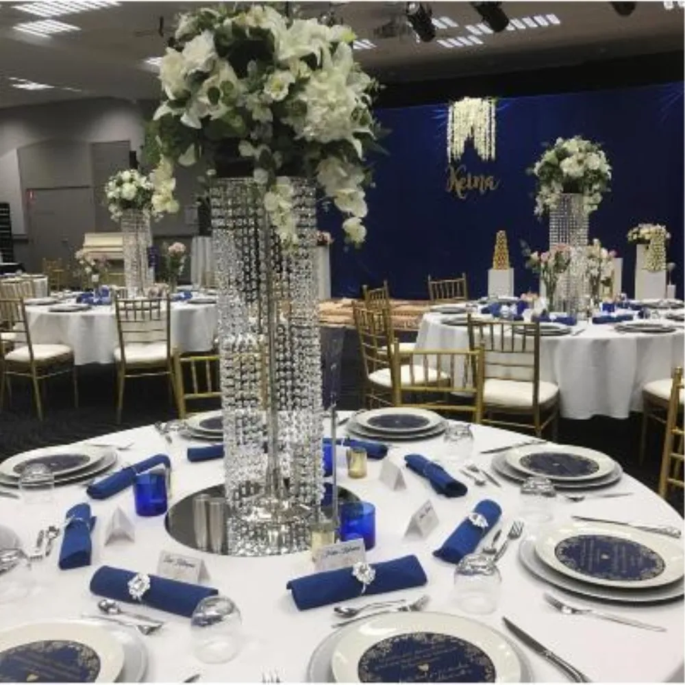 Silver wedding decorations for tables 60 photos - Astyledwedding.com