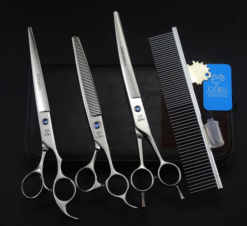 JOEWELL 8 Inch 440C Stainless Steel Hair Cutting And Thinning Scissors ...