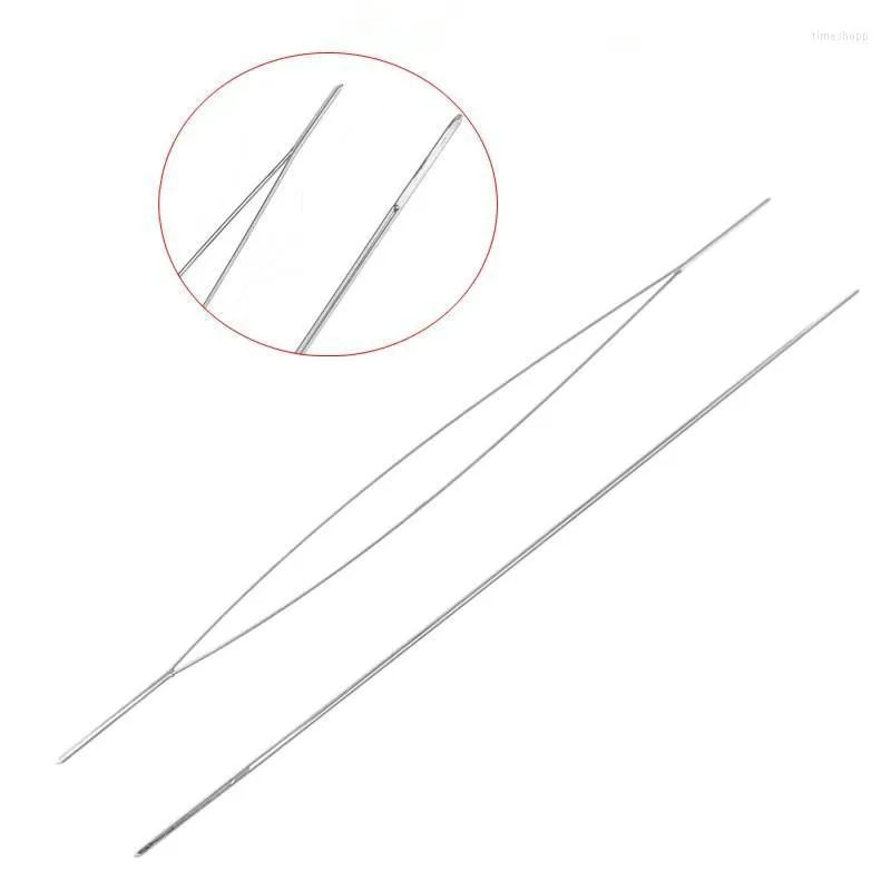 DoreenBeads Dull Silver Beading Needles For Jewelry Threading String ...