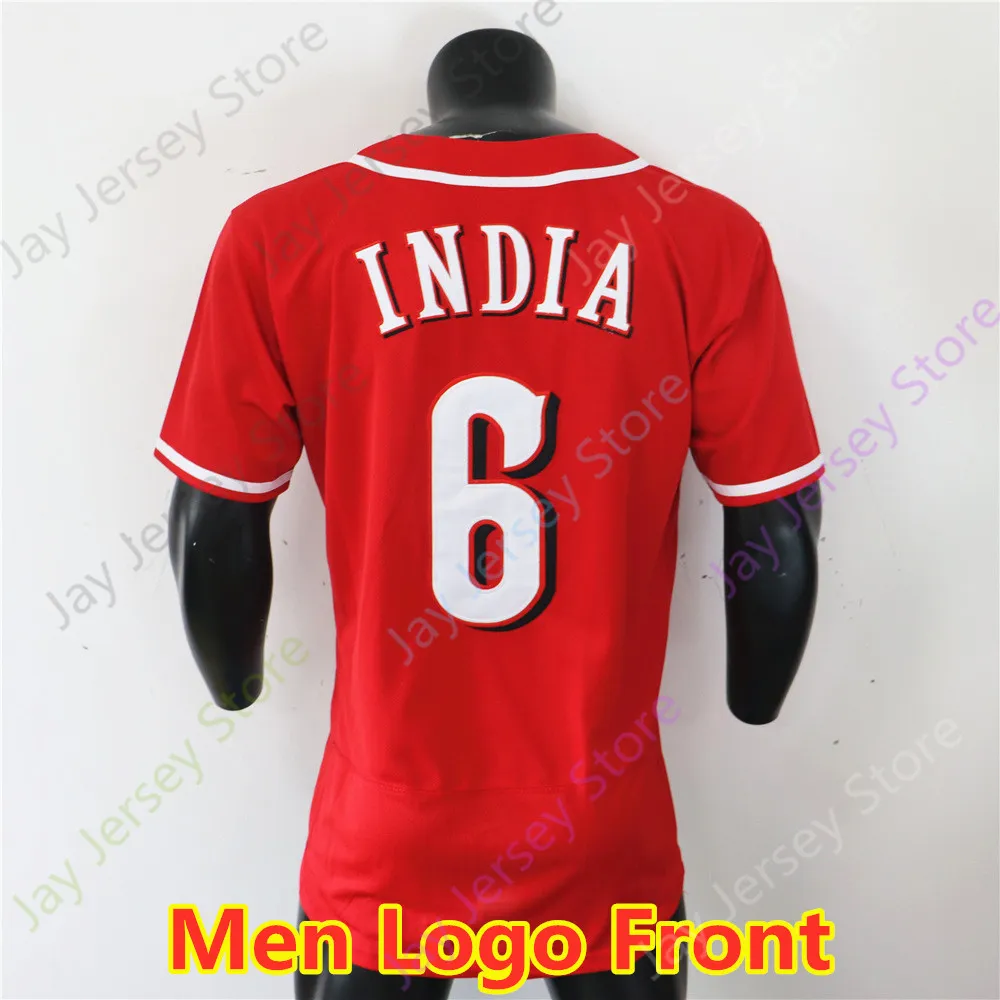 Jonathan India Jersey Joey Votto Hunter Greene Grey Black Fashion Navy ...