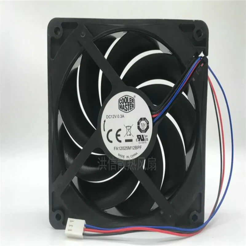 12 Inch Radiator Fan, High Speed 12V Auto Fan 120x25mm DC Cooling Fan ...
