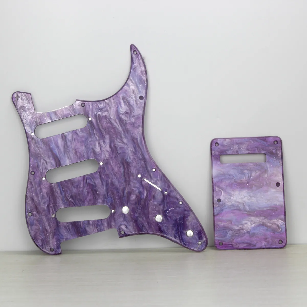 Shellfish Purple Guitar Pickguard Set: Premium Scratch Plate, Back ...