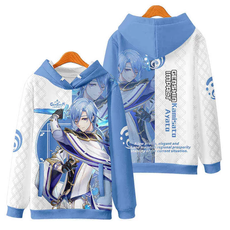 Genshin Impact Yae Miko Kamisato Ayato 3d Print Men Women Hoodies