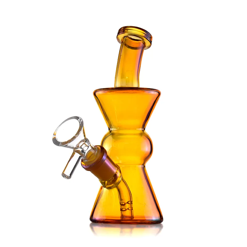 Wholesale Orange Bent Hookah With Diffused Downstem Percolator And 14mm ...