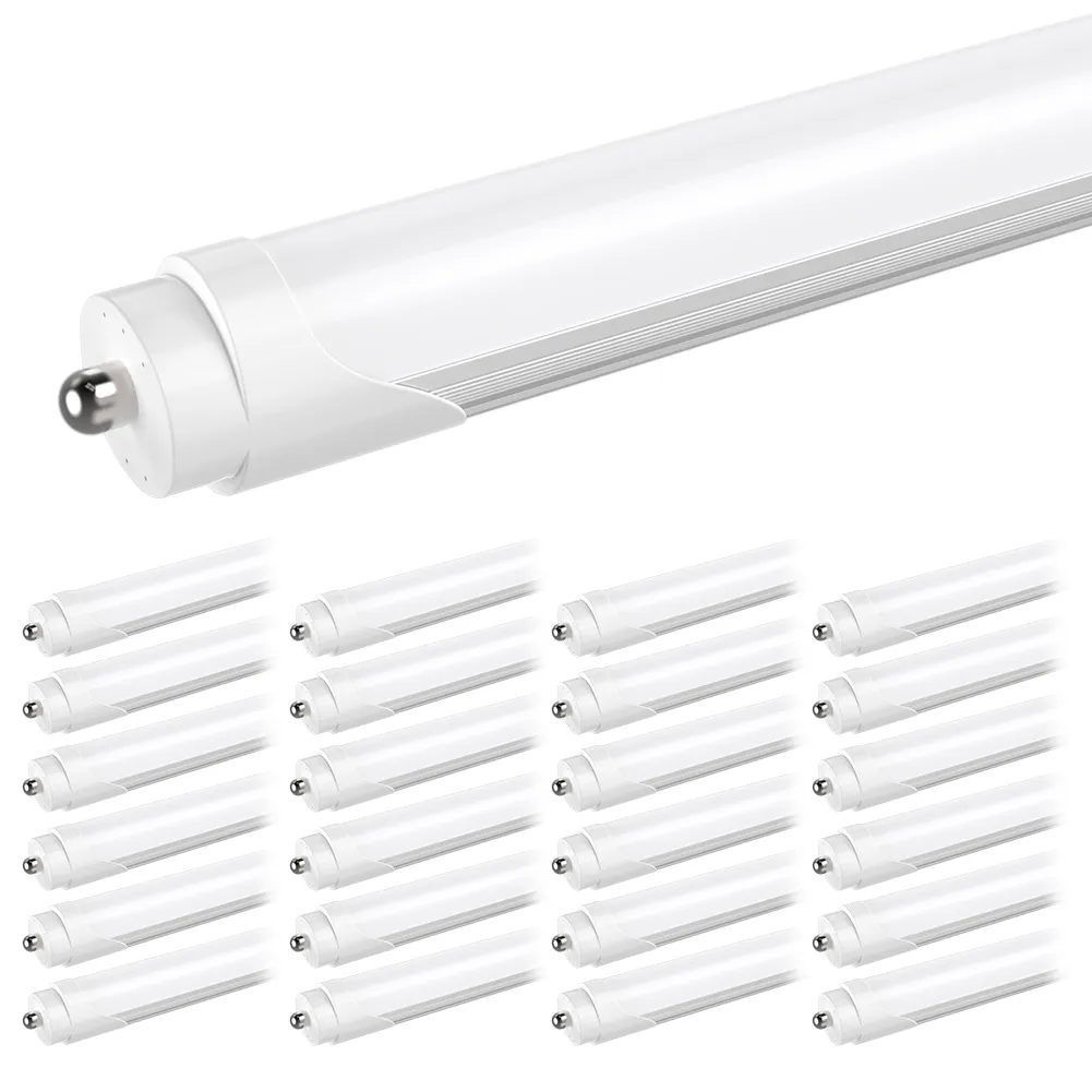 8ft T8 Led Tubes 6ft Light 6000K Single Pin FA8 45W, 100LM W ...