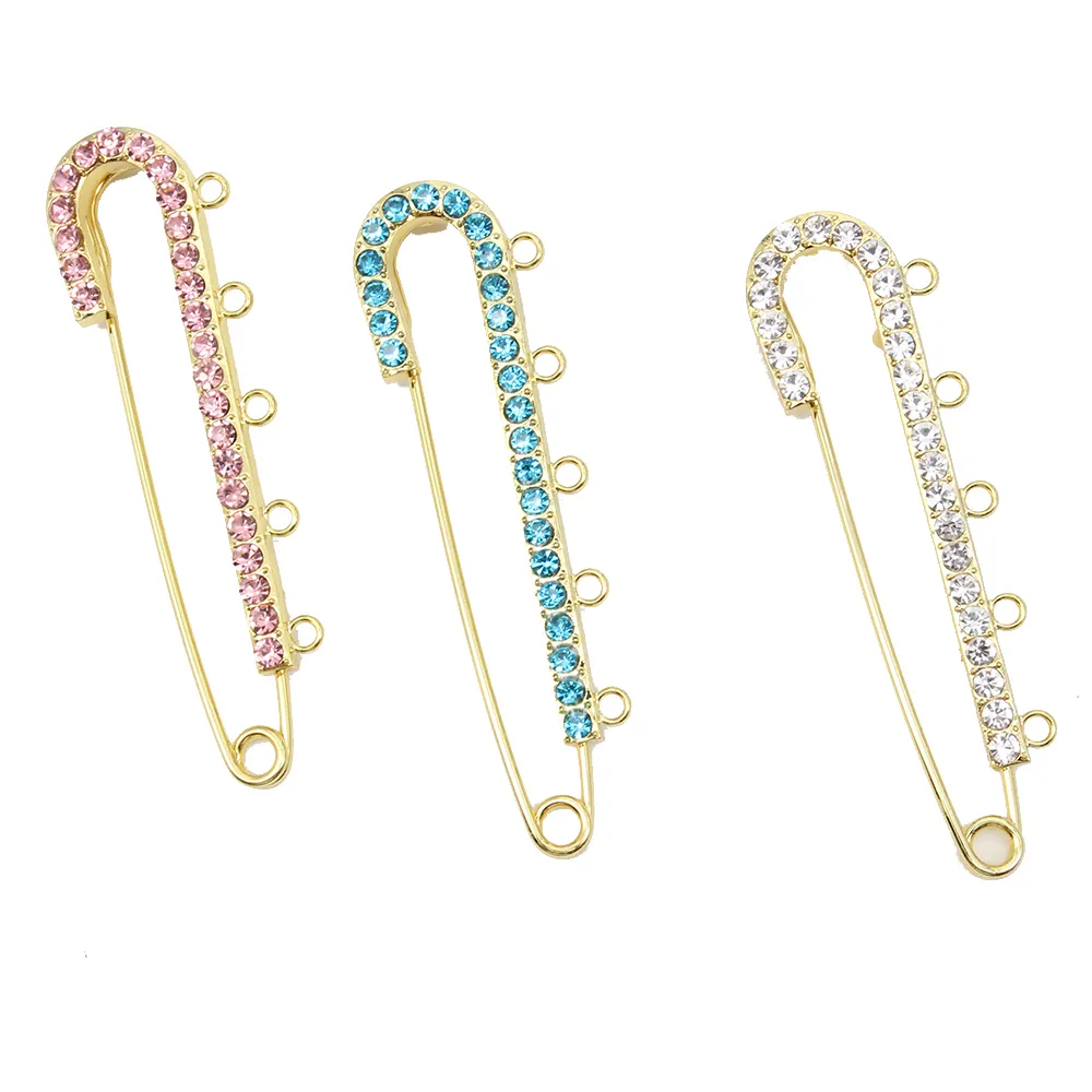 DHgate.com:Elegant Crystal Brooch Pins - Silver/Gold Alloy Safety Pins ...