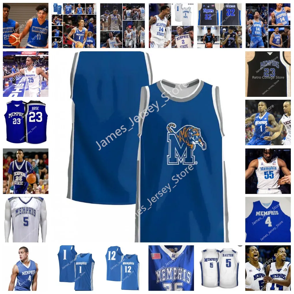 NCAA Custom Memphis Tigers Basketball College Jersey - Tarik Black ...