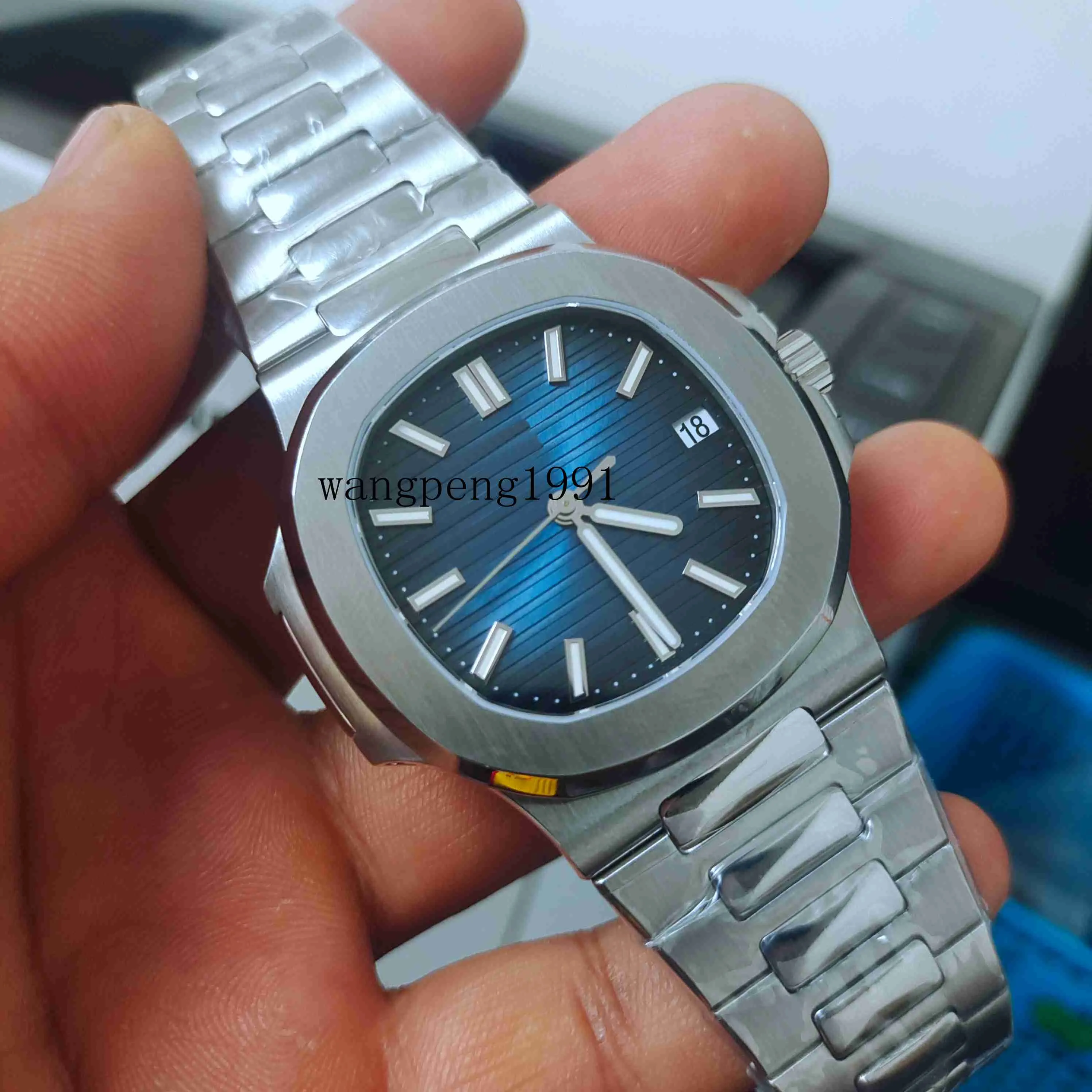 MP Quality Men Watches 40mm 5711 Blue Dial Date Cal.324 Stainless Steel ...