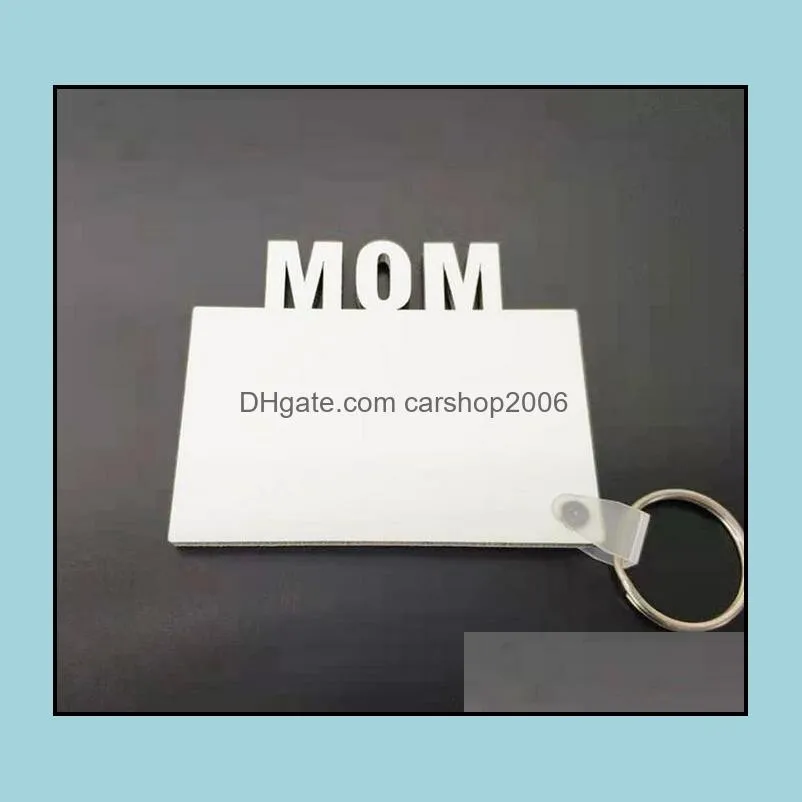 Personalized Metal Keychains Fashion Accessories Sublimation Mom Dad ...