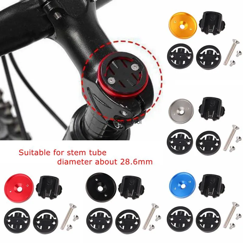 MTB Road Bicycle Computer Holder Stem Top Cap Bike Cycling Stopwatch ...