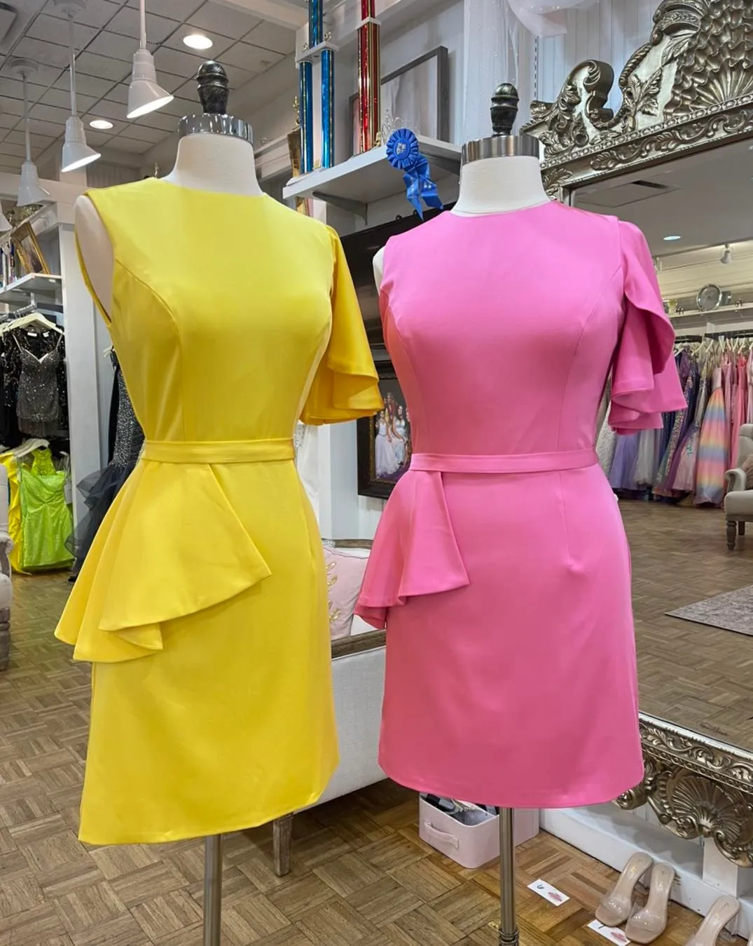 Miss Lady Pageant Interview Dress 2023 Fitted Red Carpet Couture Pink ...