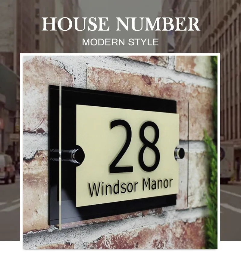 Custom Acrylic Address Plaques: Modern House Number... From Kua10, $12. ...