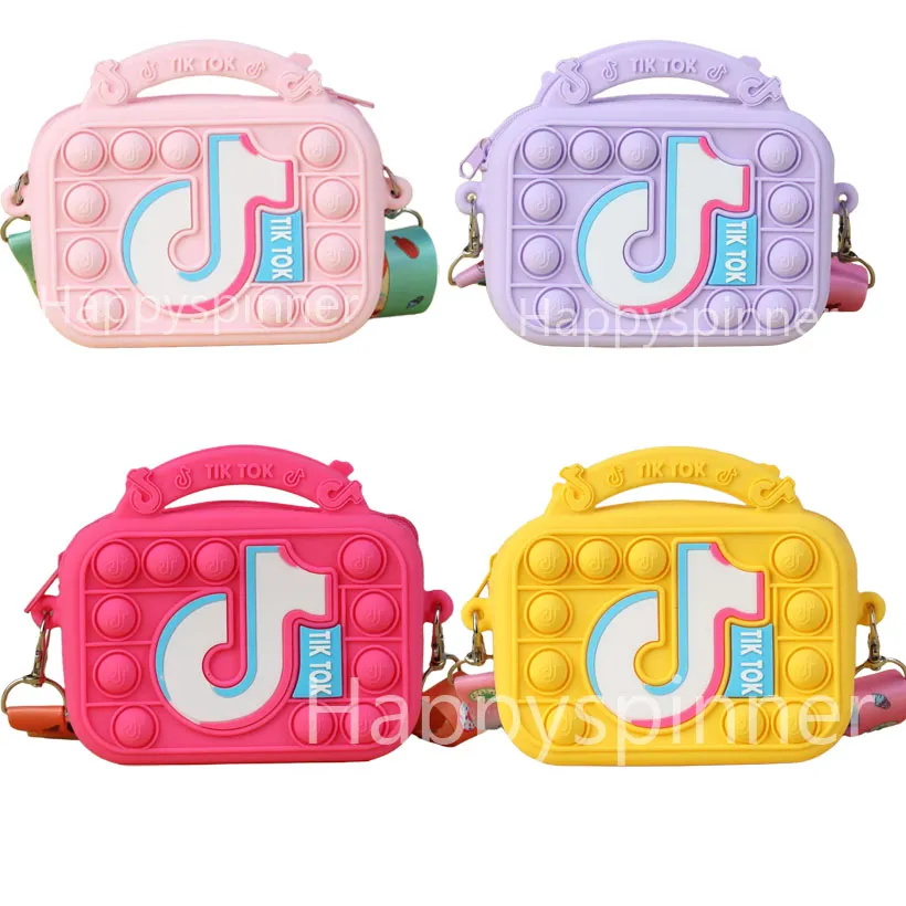 Pop Bubble Fidget Purse For Students, Silicone Push Bubble Crossbody ...