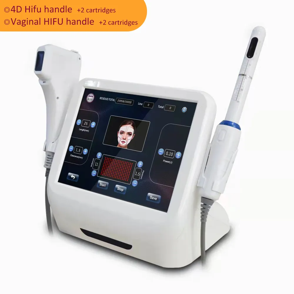 2022 معدات التجميل الأخرى أحدث 4D HIFU كوريا 12 خطوط 8 خراطيش Ultra ...