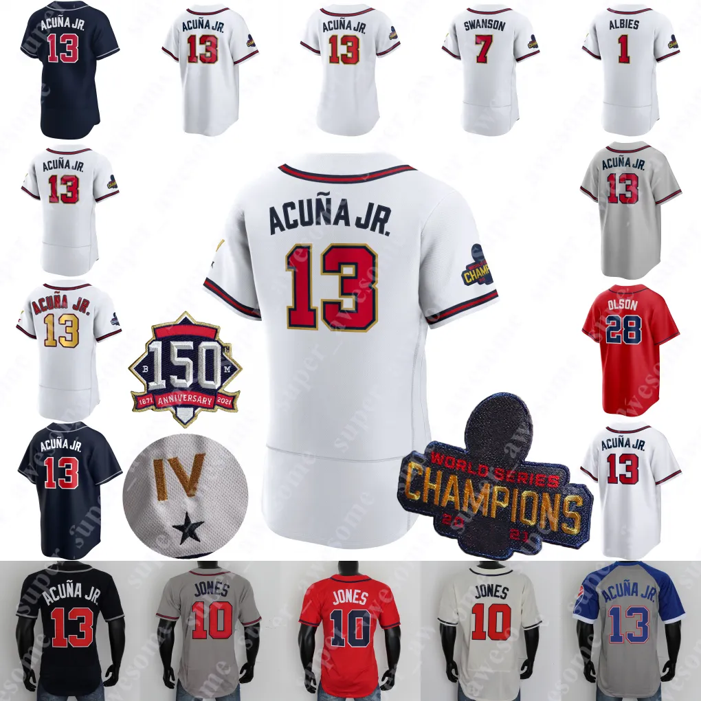 Austin Riley Gold Program Jersey Ronald Acuna Jr. Ozzie Albies Matt ...