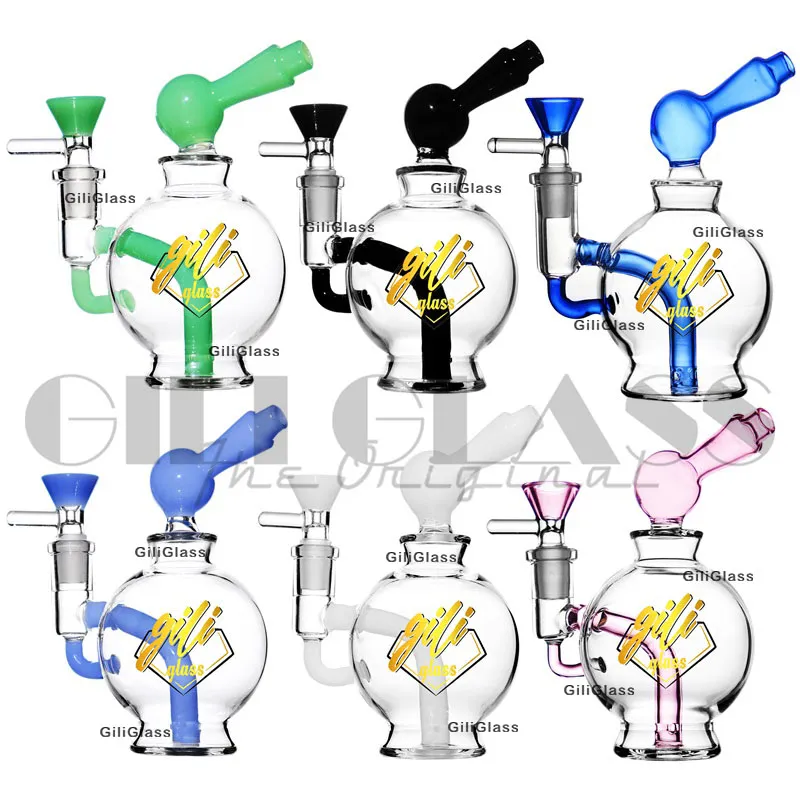 Wholesale Litlle Oil Bong Color Glass Pipe Dab Rig With Perc Design ...