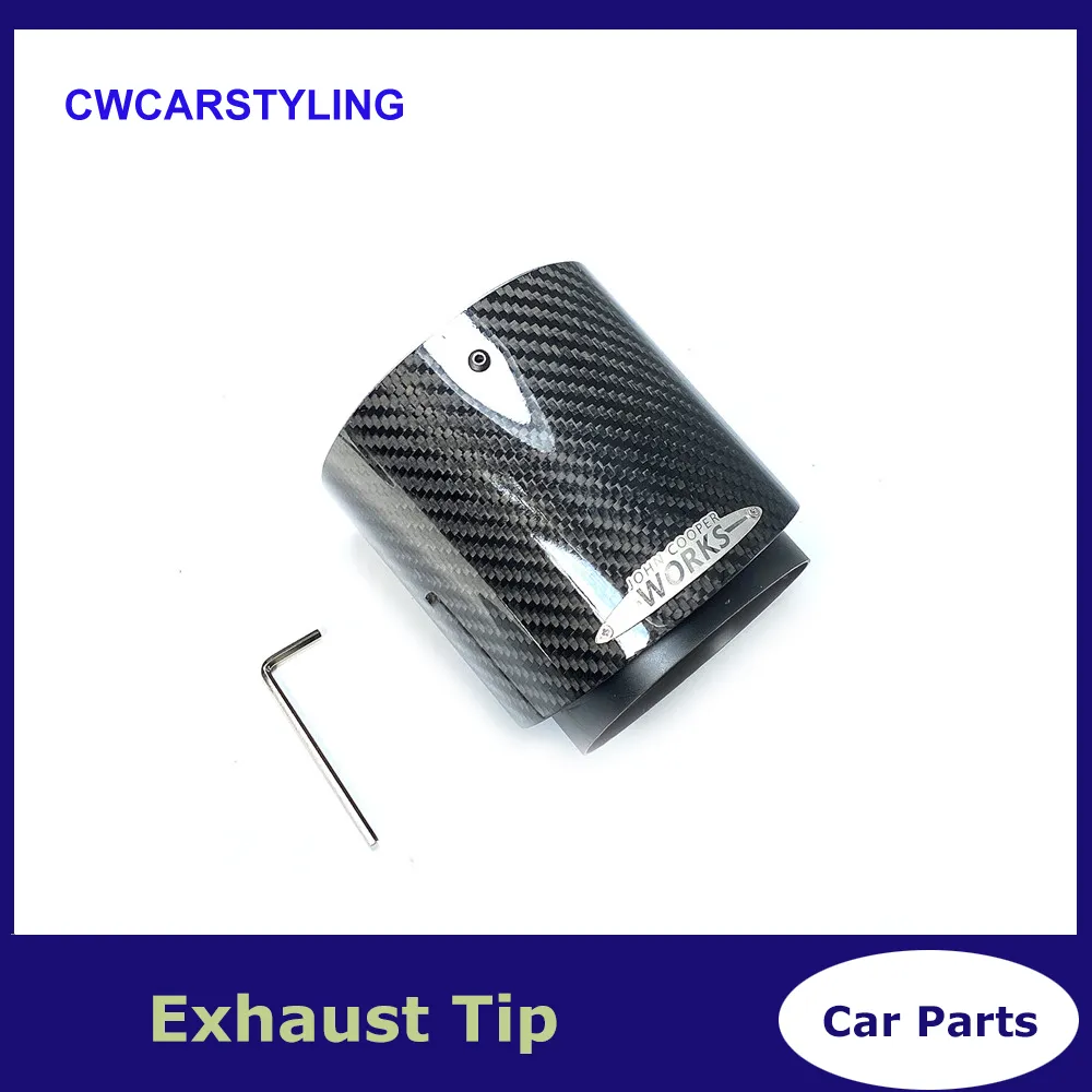 Premium Carbon Fiber Exhaust Tip - Fits MINI Cooper S R55-R61 & F54-F60 ...