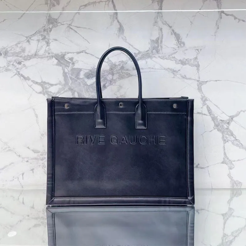 Rive Gauche Tote: Elegant Linen Shopping Bag Large Capacity, High ...