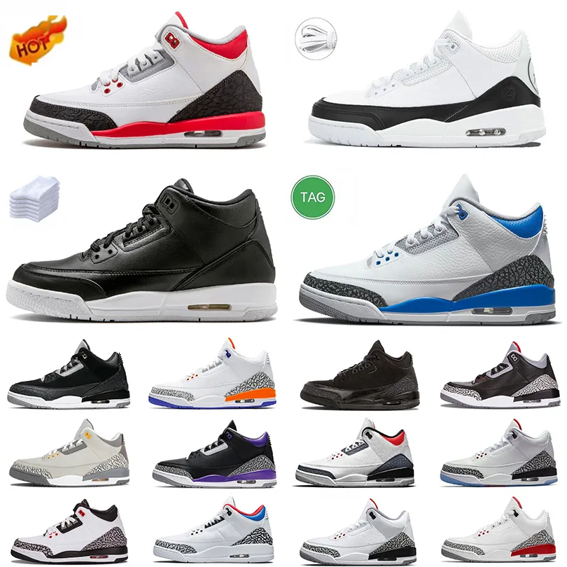 Jumpman 3 Jordans 3 Basketball Shoes Fire Red Free Throw Line Black Cat ...