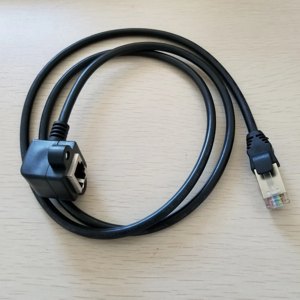 Right Angle RJ45 CAT5/CAT5e Ethernet Extension Cable - 90 Degree Male ...