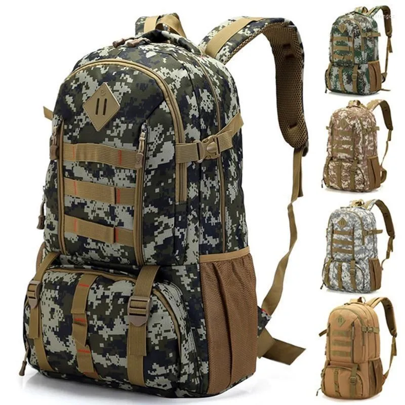 50L Waterproof Camouflage Nylon Molle Backpack For Outdoor Adventure ...