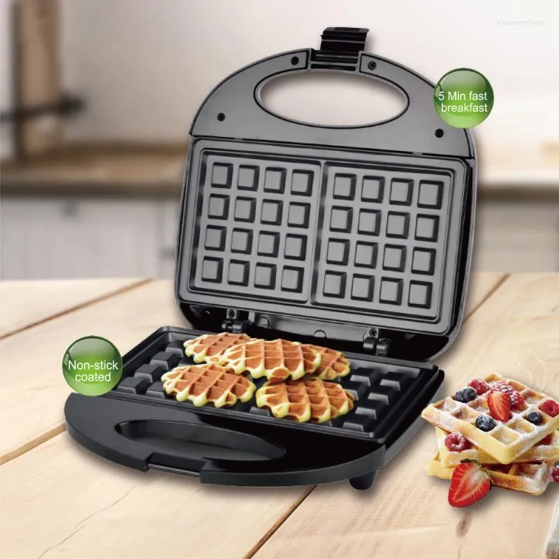 Electric Dual Non Stick Waffle Maker With Coated Plates, Sandwich Iron ...
