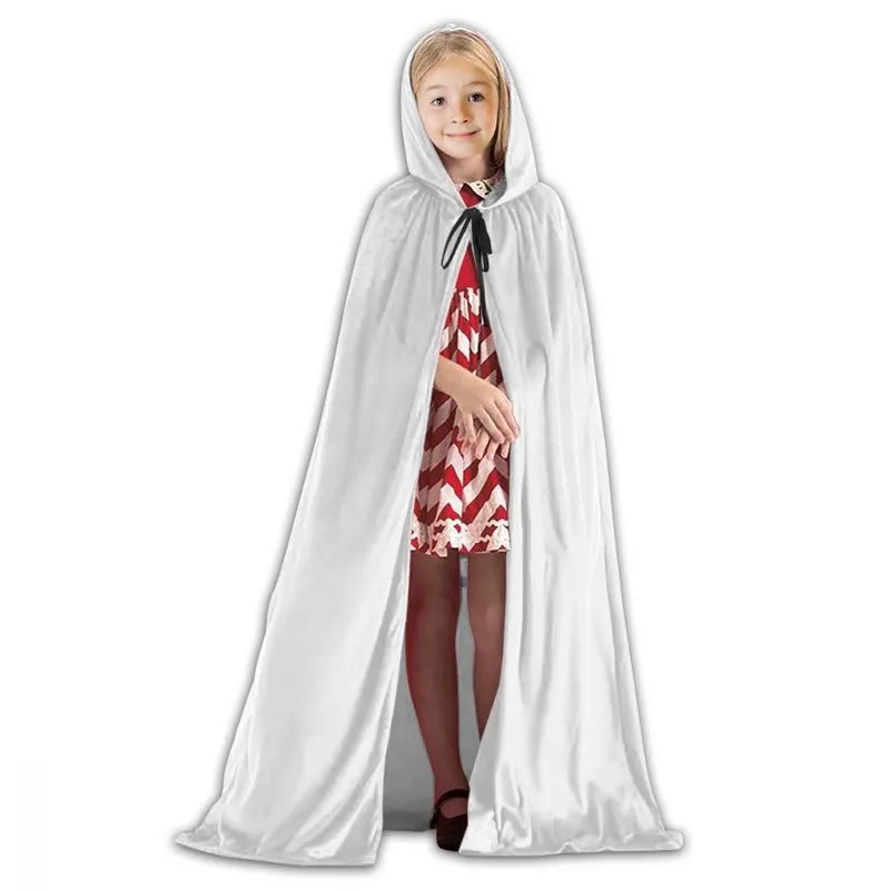 Scary Custom Childrens Hooded Blanket Cape Cloak For Kids Witch Red And ...