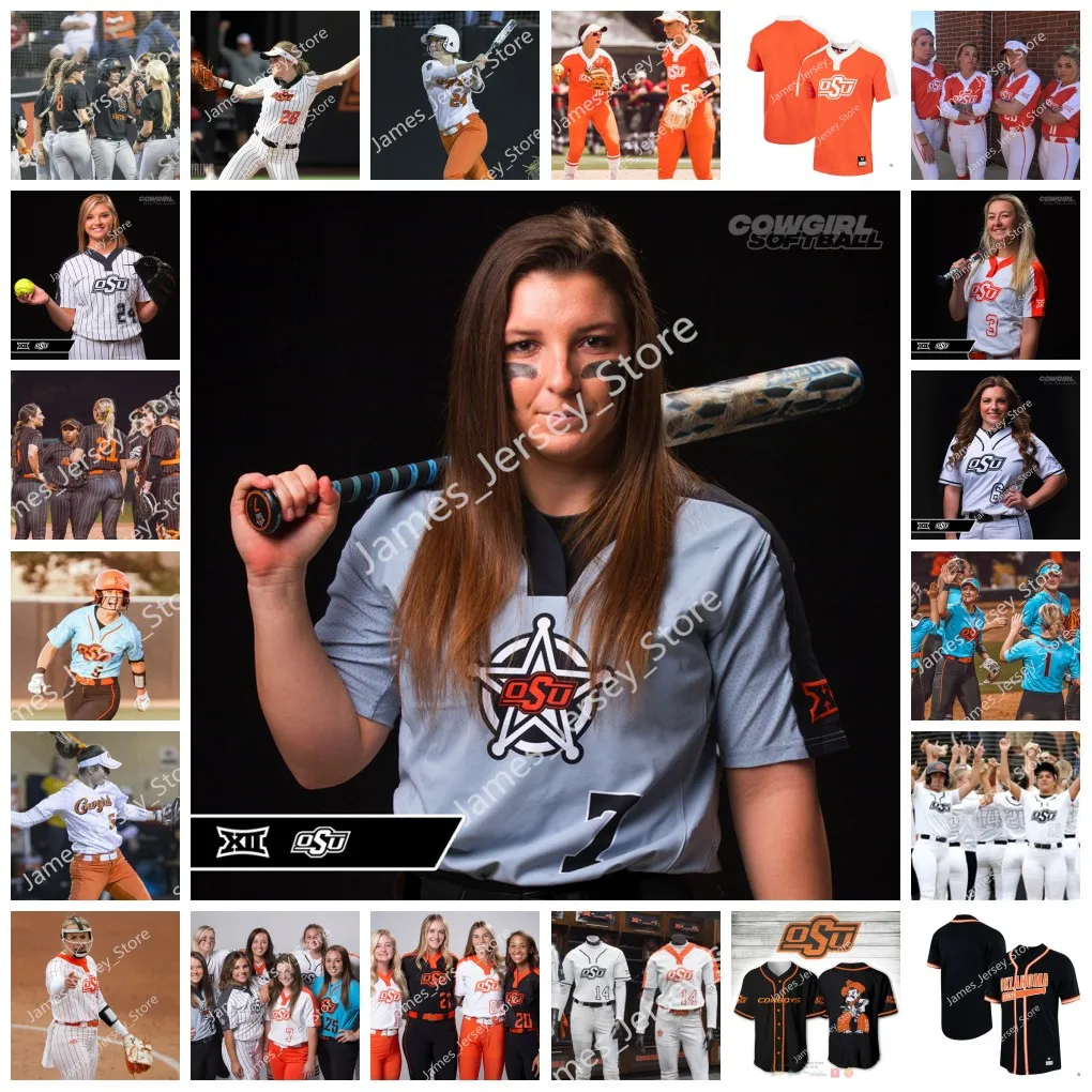 Oklahoma State Cowgirls NCAA Softball Jersey ... From James_jersey ...
