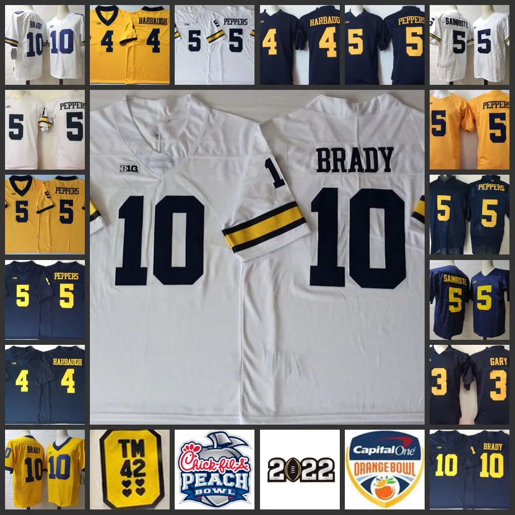 5 Jabrill Biber Formalar 10 Tom Brady Jersey 5 Mike Sainristil 3 Rashan ...