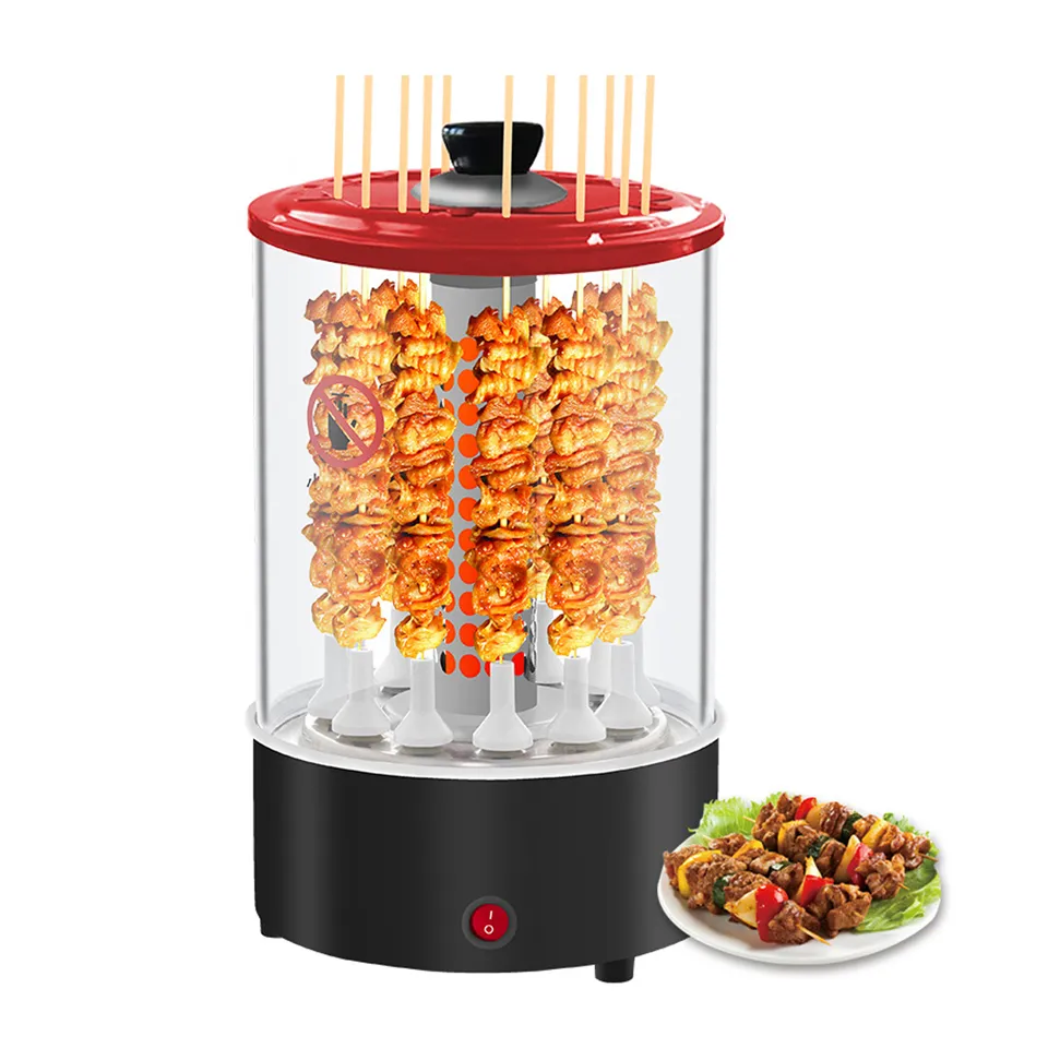 Electric Rotary Skewer Grill - Indoor BBQ Cook Machine, Perfect for ...