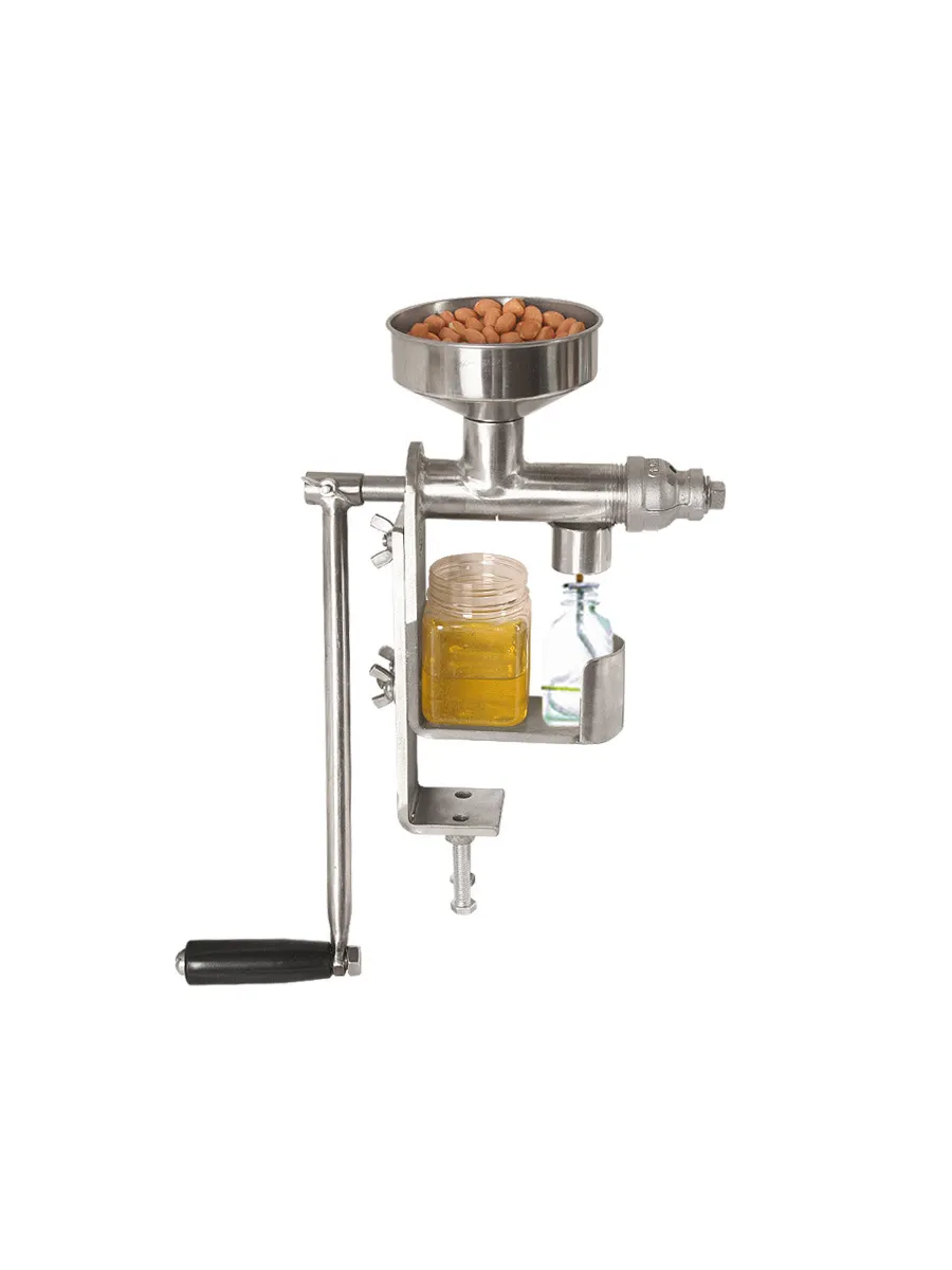 Premium Stainless Steel Hand Crank Oil Press - Healthy DIY Oil ...