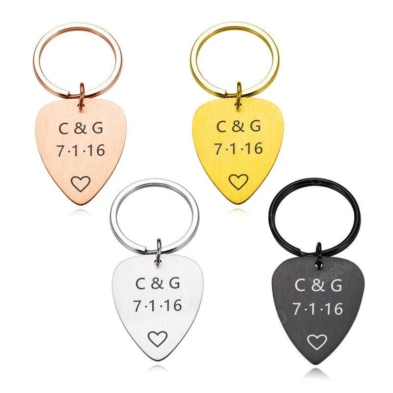 Personalized Couple Custom Metal Keychains Set With Custom Name And ...