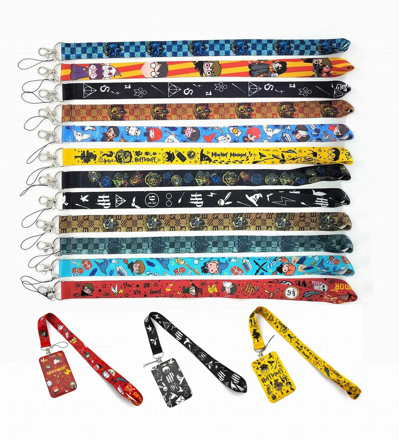 Cartoon Design Cell Phone Strap Keychain Set Neck Rope Straps & Charms ...