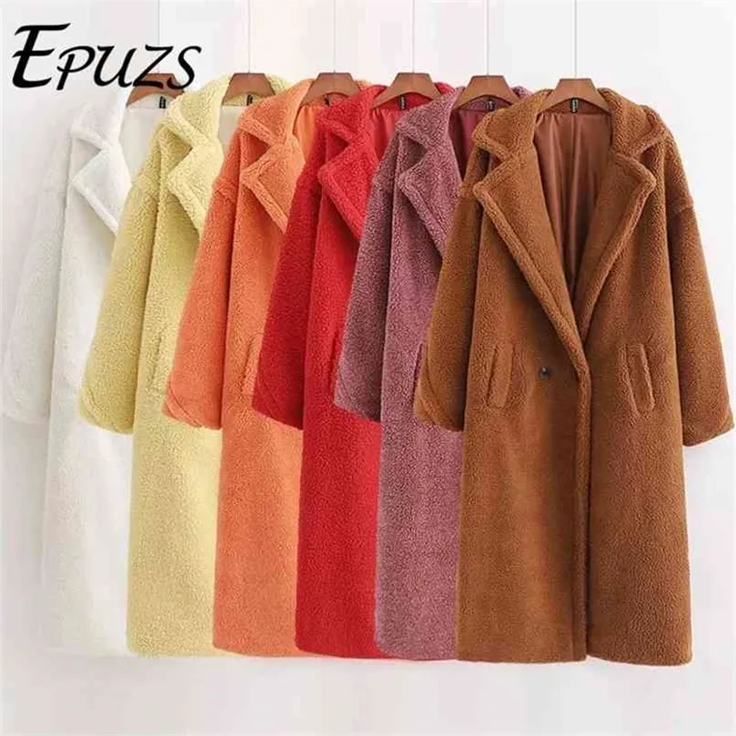 Premium Ladies Faux Fur Winter Coat: Warm, Thick & Vintage Red Pink ...