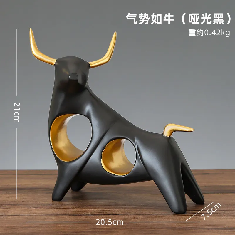 Taurus Figurine Sculpture Bull Statue Reisn Bull Symbol Of The Year ...