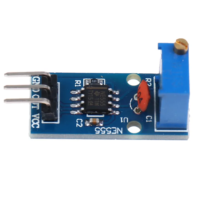 NE555 Pulse Generator Module - Adjustable Frequency, Square Wave ...