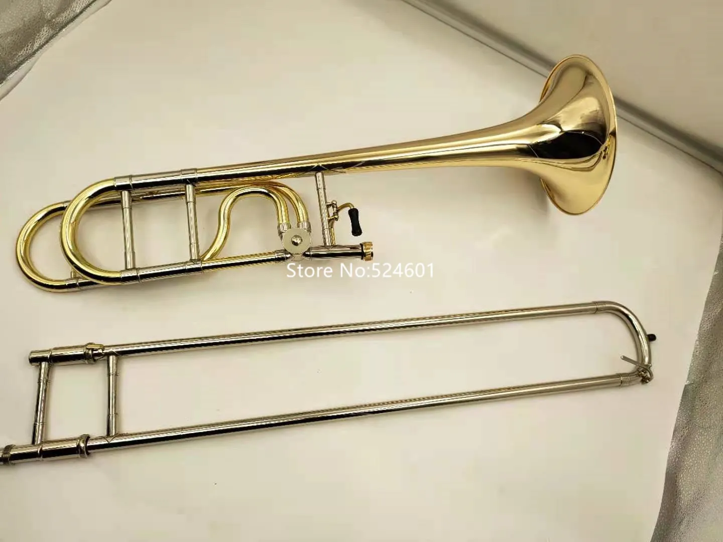 Professional Tenor Trombone Bb/F - Gold Copper Finish, Includes Case ...