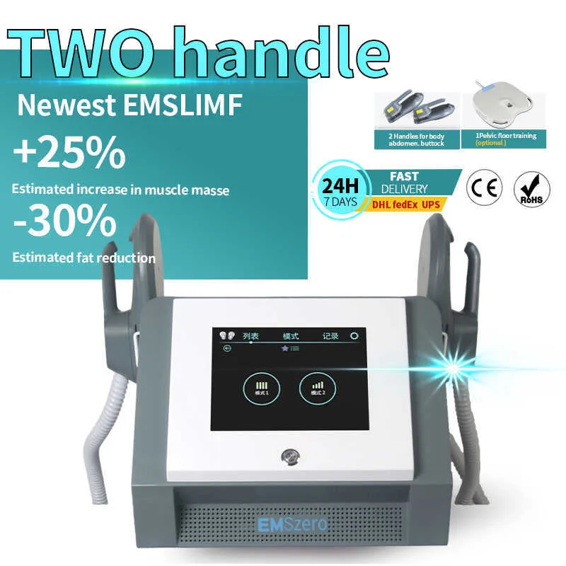 4 Handle EMS Body Sculpting Machine - RF Muscle Stimulator, Fat Burn ...