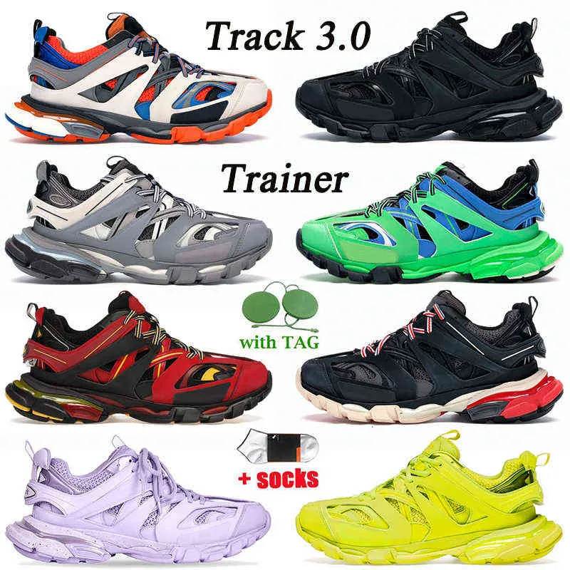 Runner Track Sneakers Triple S 3.0: Breathable Mesh Sport Shoes For Men ...