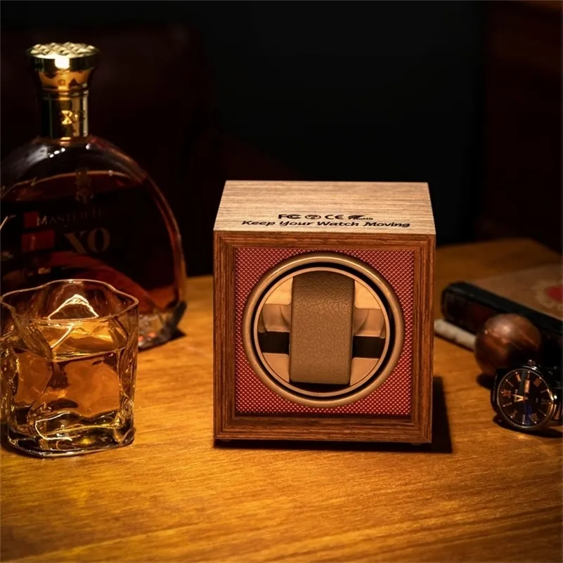 Single Automatic Megger Watch Winder Wood Housing Aroma Personalized ...