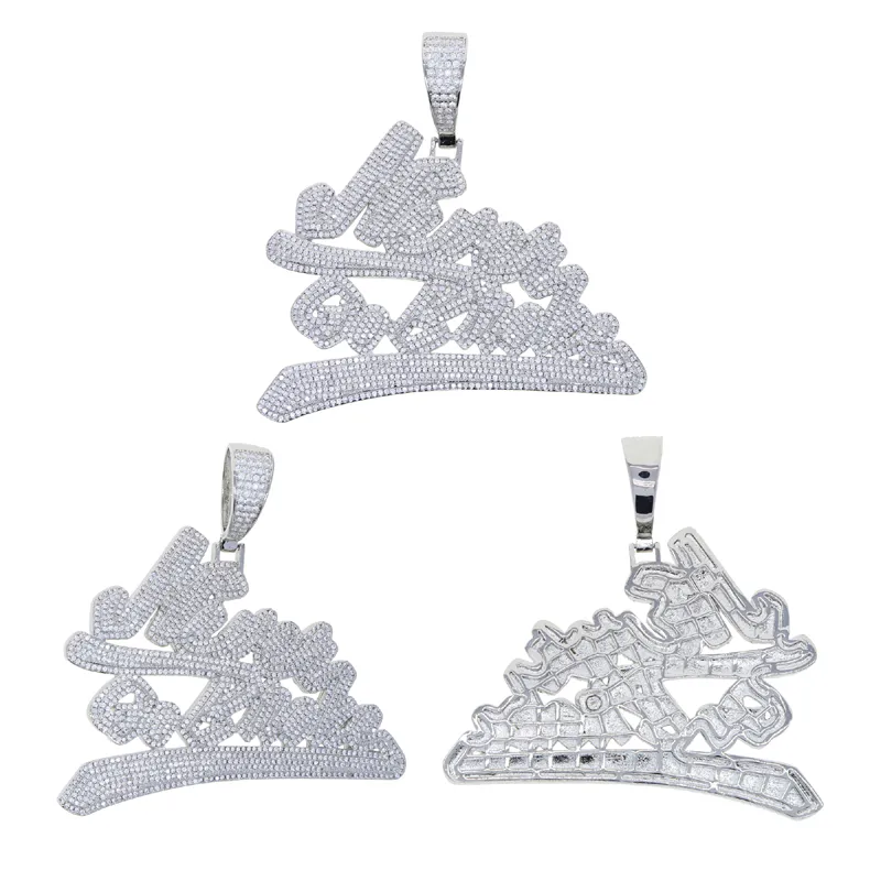 Men Hip Hop Iced Out Bling Letter Pendant With Cuban... From Yizhe, $19 ...
