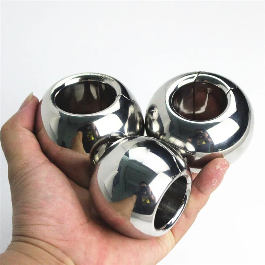 5 Sizes Male Cockrings Scrotum Pendant Penis Pendants Stainless Steel