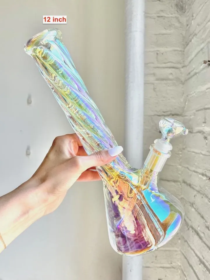 Glass Percolator Bongs Hookahs Pink Purple Thick Glasses Bongs Water ...